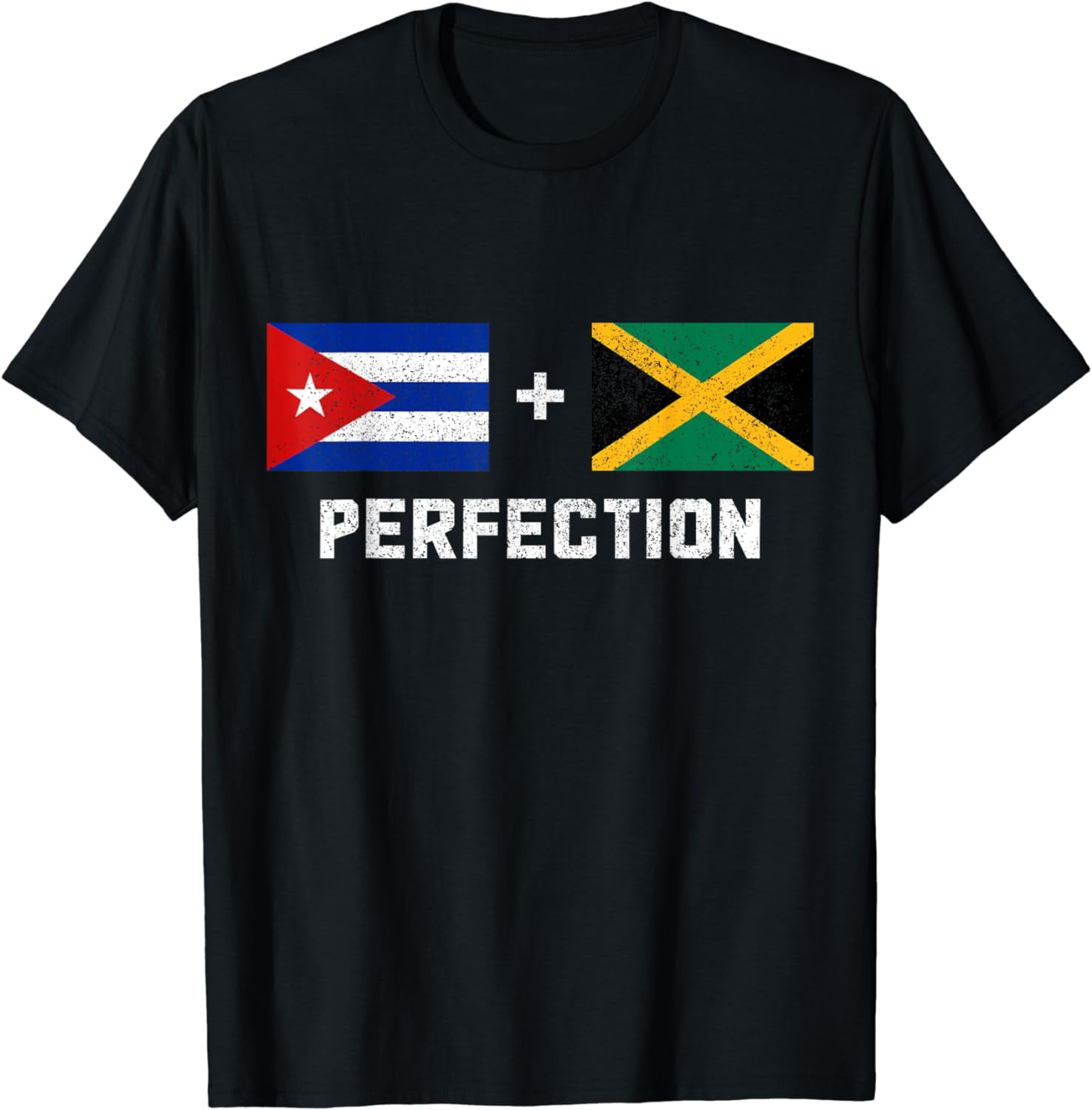 Cuba Jamaica Perfection Funny Pride Cuban Jamaican Flag T-Shirt - Walmart.com