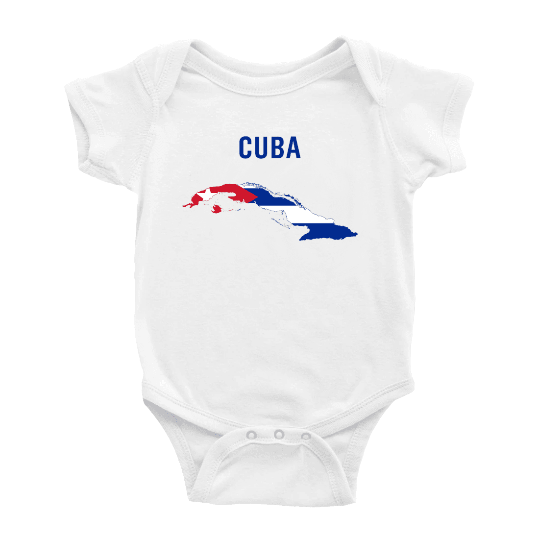Cuba Map Flag Cute Baby Clothes Unisex (White, 0-3 Months) - Walmart.com