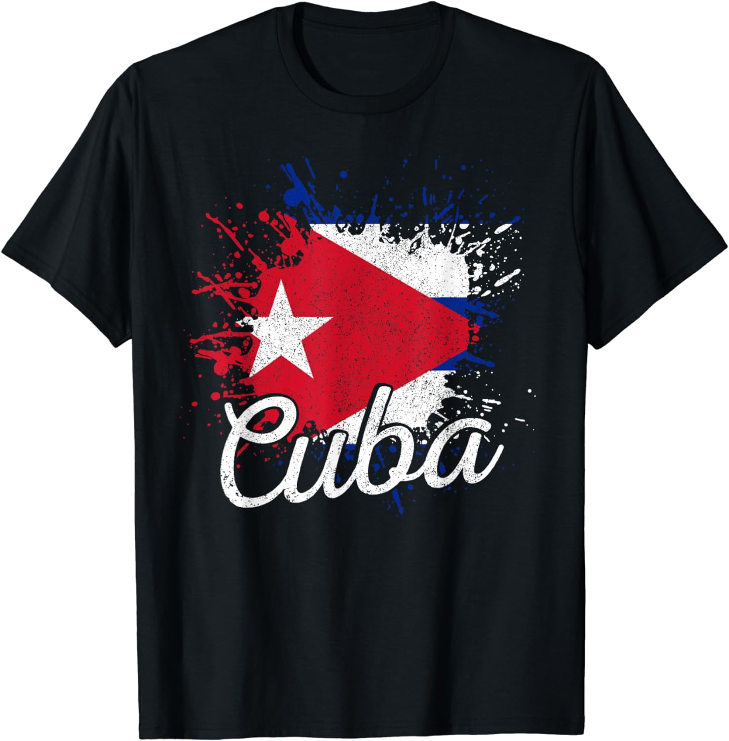 Cuba Patriotic Cuban Pride Flag Patriotic Cuba Cotton T-Shirt - Walmart.com