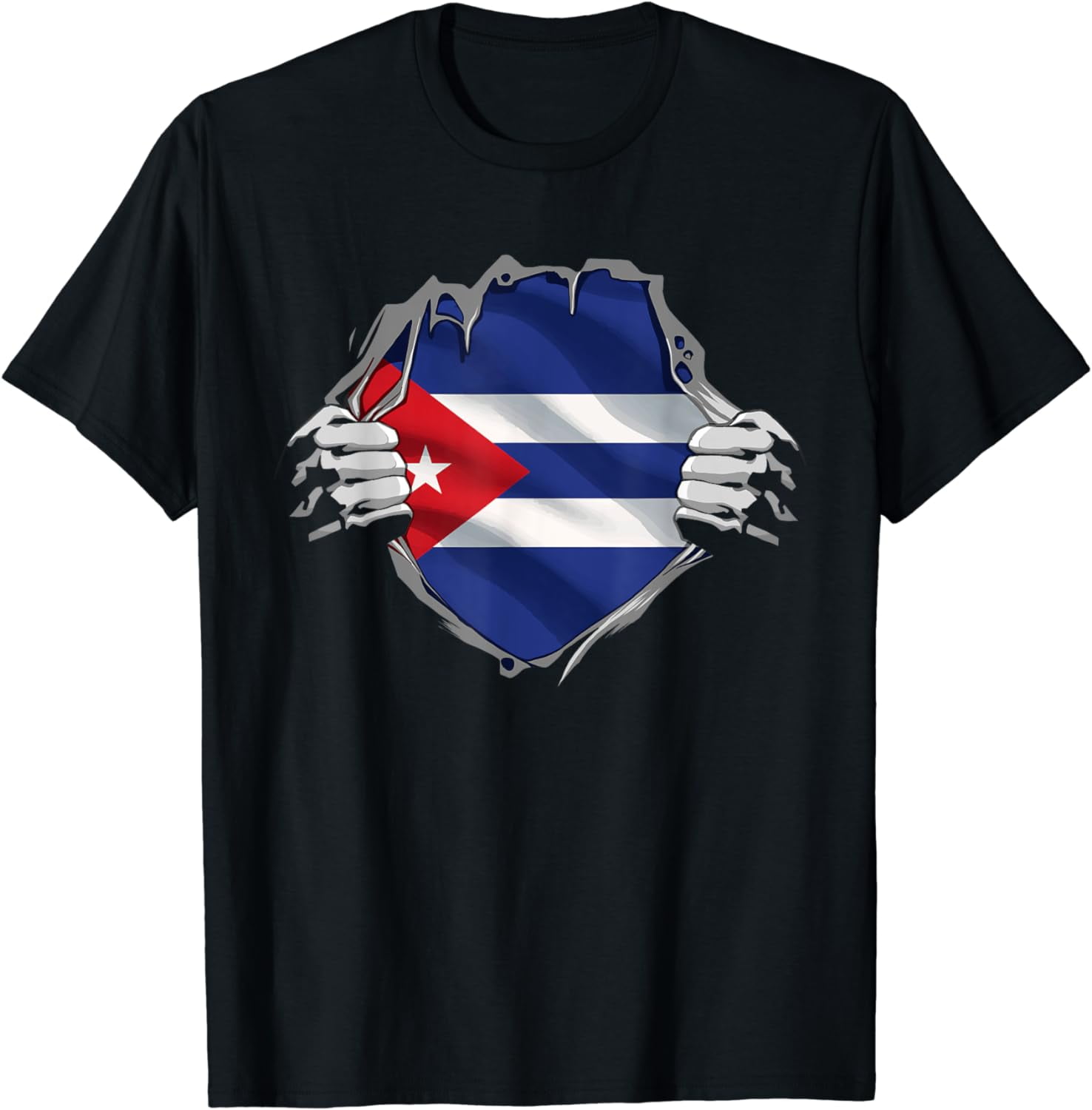 Cuba Shirt Super Cuban Flag Hispanic Pride Cubans Roots T-Shirt ...