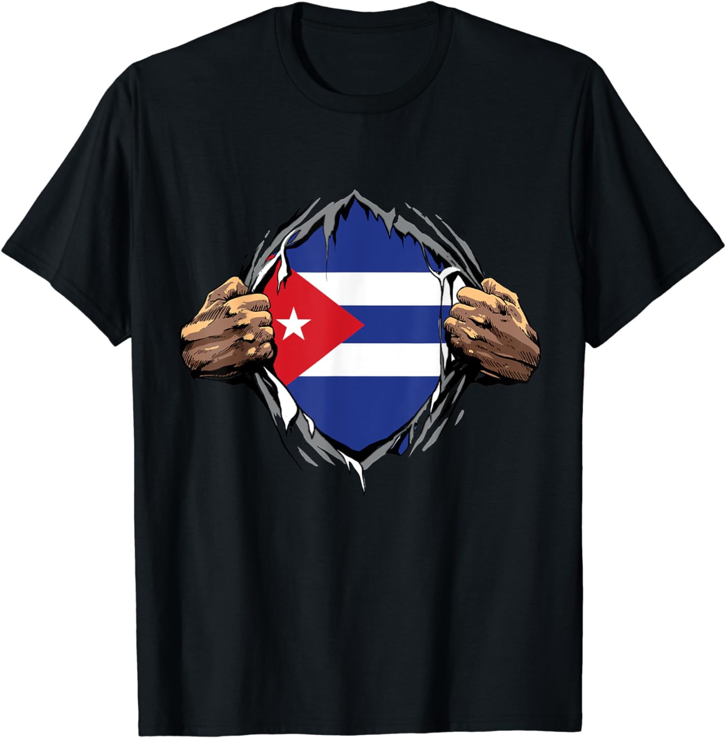 Cuba Shirt Super Cuban Flag Hispanic Pride Cubans Roots T-Shirt ...