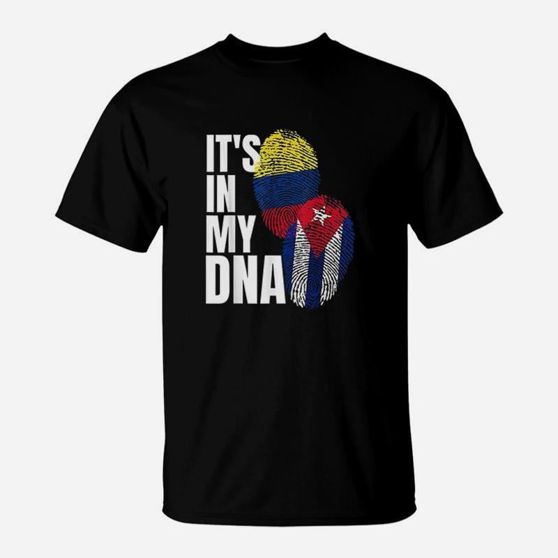 Cuban And Colombian Dna Mix Flag Heritage TShirt - Walmart.com