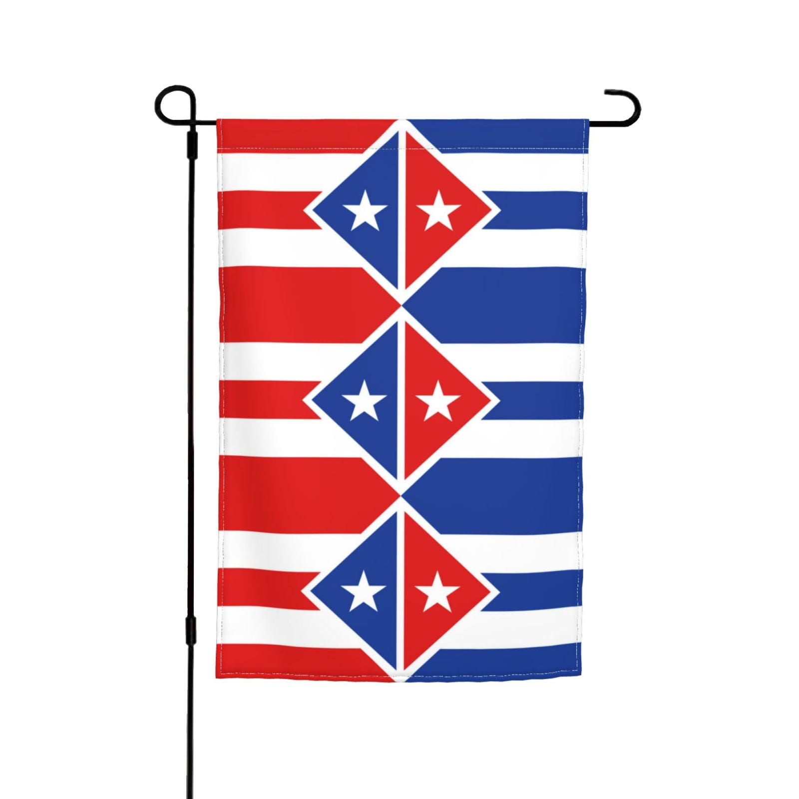 Cuban Flag And Puerto Rico Flag Garden Flag 12x18 Inch, Double Sided ...