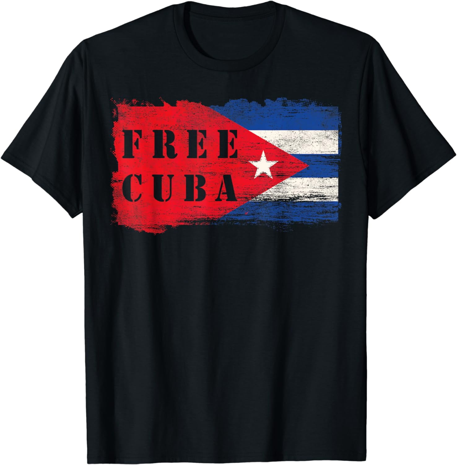 Cuban Flag Free Cuba Patriotic Pride Heritage Graphic T-Shirt - Walmart.com