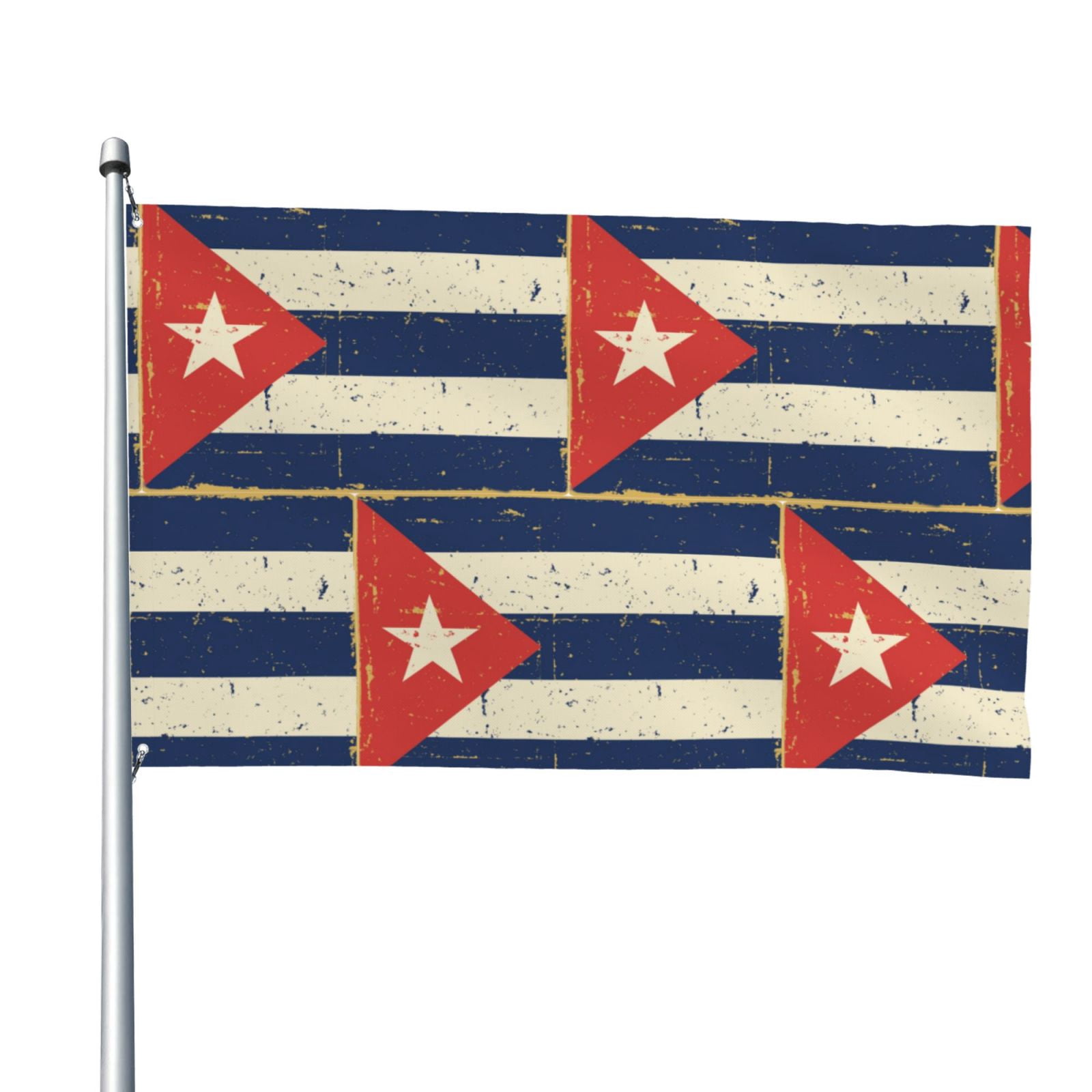 Cuban Flag Retro 4x6 Feet Flag Polyester Double Stitched With Grommets ...