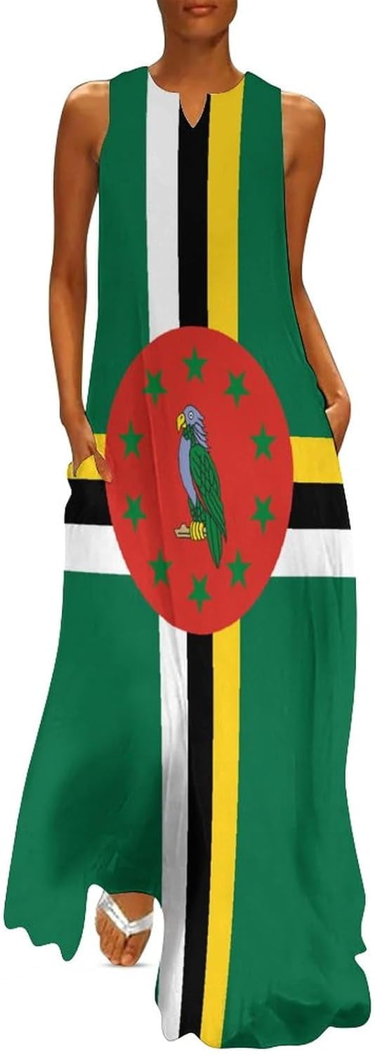 Cuban Flag Women's Short Sleeve Maxi Dresses Casual Long Loose Dresses ...