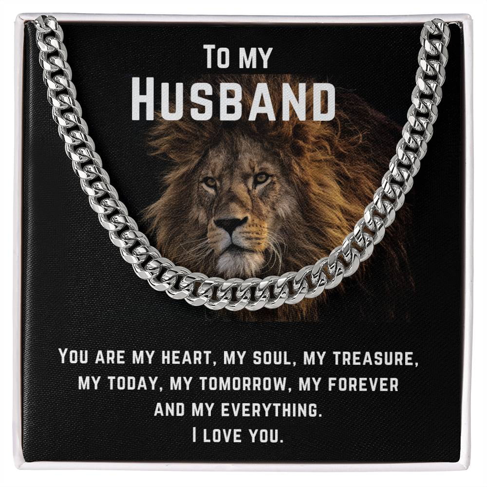 Cuban Link 5mm - Chain To Husband, Cuban Link Chain, Stainless Steel or ...