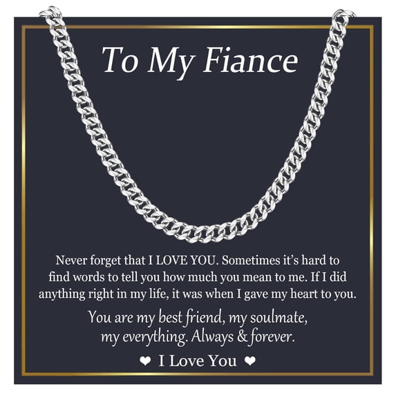 Cuban Link Chain Gifts for Men, 6MM Stainless Steel Mens Cuban Necklace ...