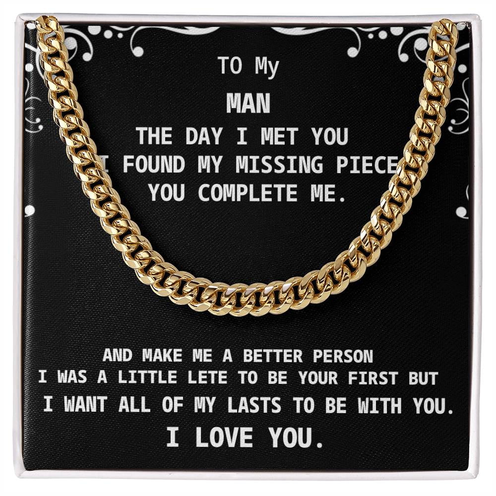 Cuban Link Chain Necklace Gift for her and Husband, Cuban Link Chain ...