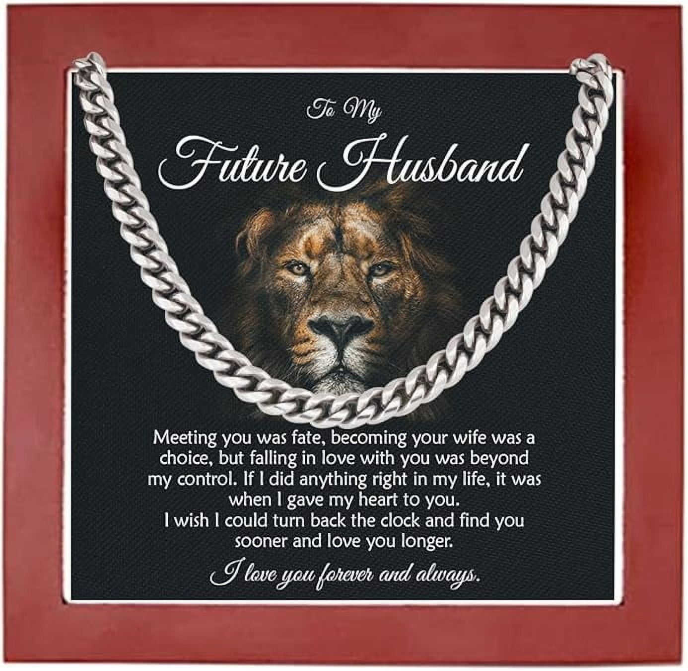 Cuban Link Chain Necklace To My Future Husband from Future Wife ...