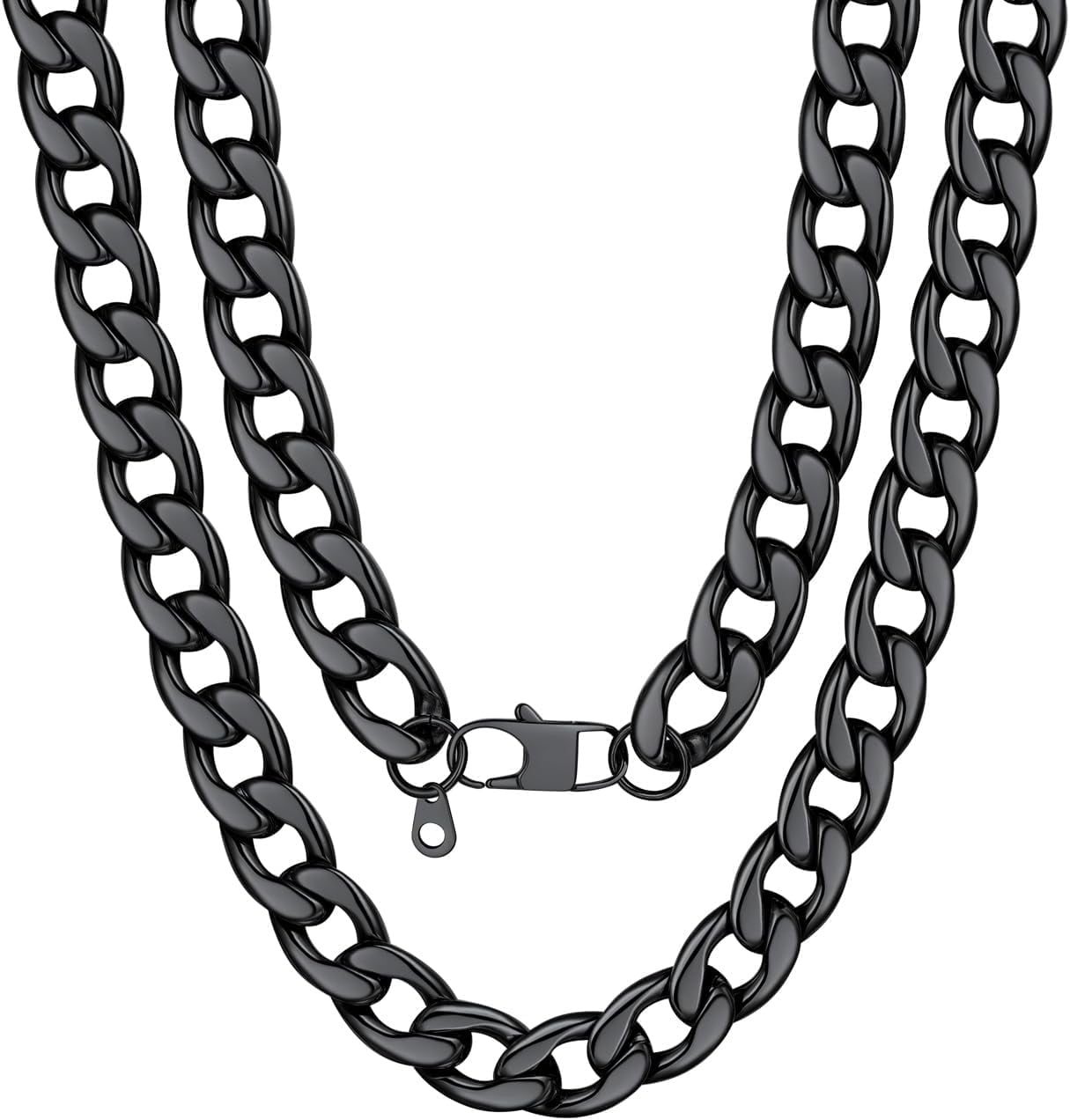 Cuban Link Chain for Men Women Stainless Steel Curb Necklace, 7/9/12/15 ...