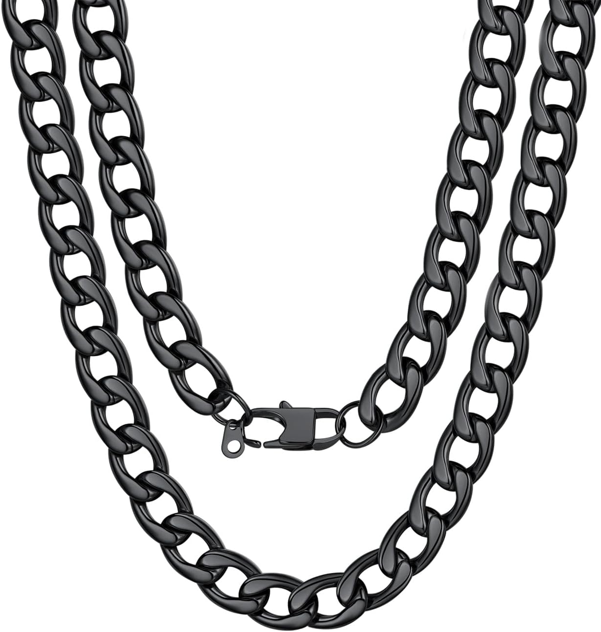 Cuban Link Chain for Men Women Stainless Steel Curb Necklace, 7/9/12/15 ...
