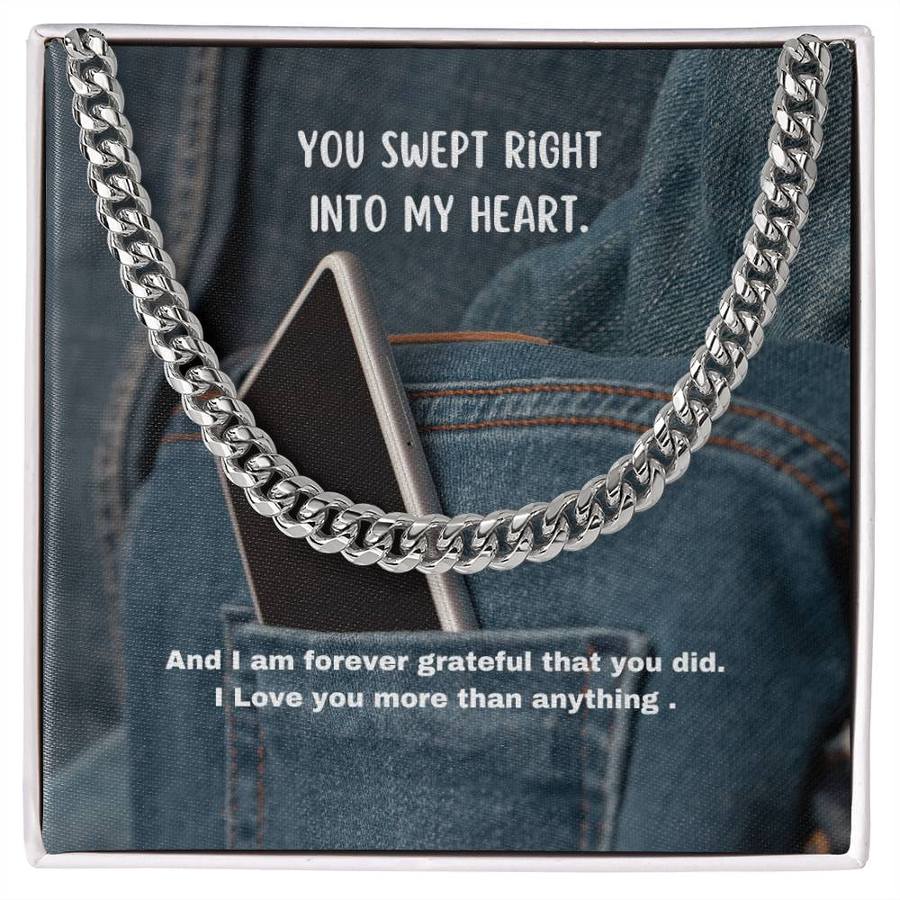 Cuban Link chain and message of Love!, Cuban Link Chain, Stainless ...