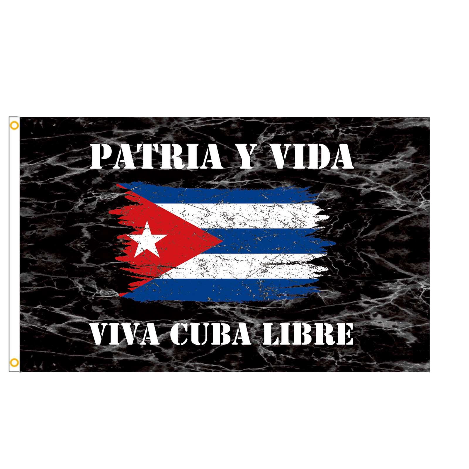 Cuban National Flag - 24X36 Inch Size, Standard Cuban Flag Design With ...