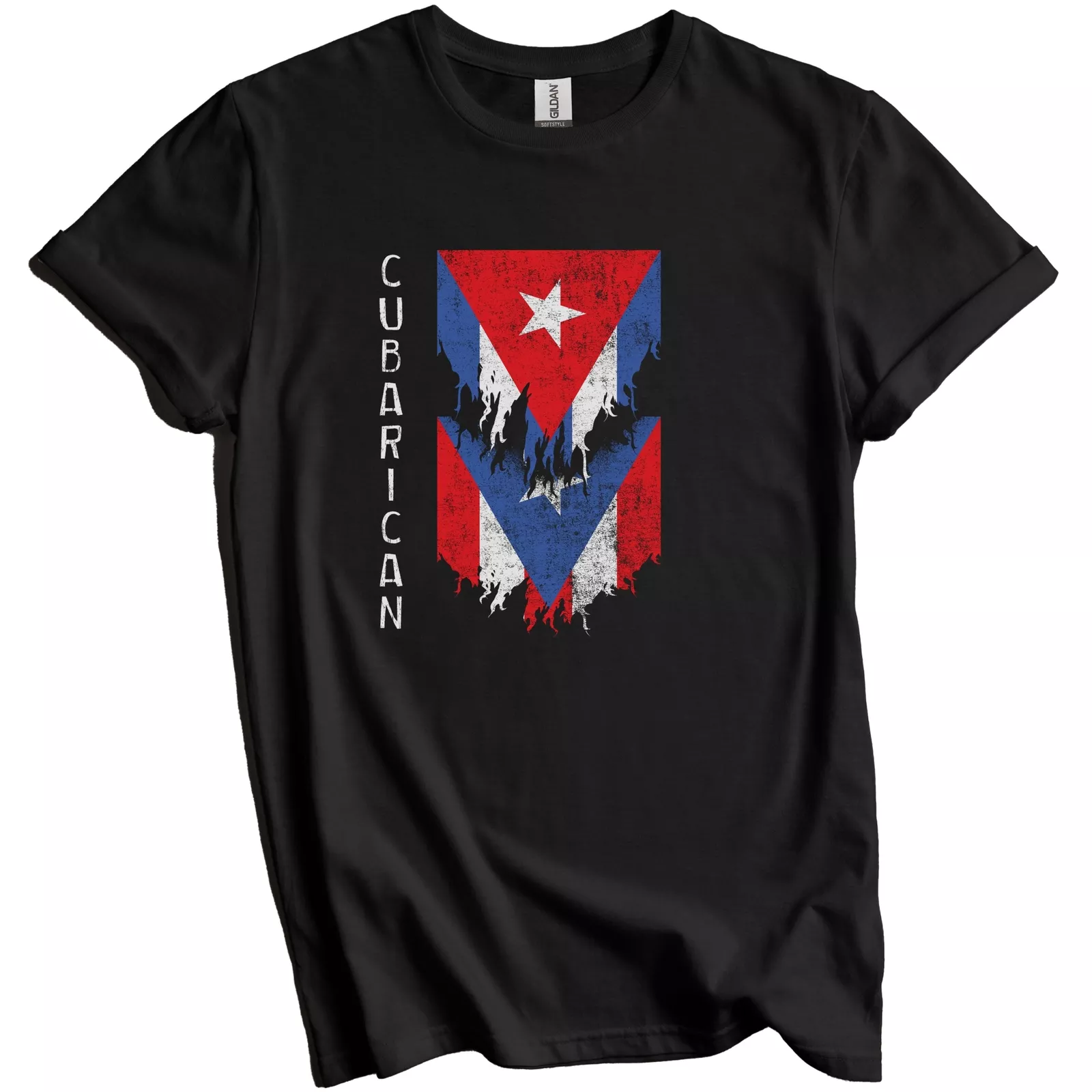 Cuban Puerto Rican Flags Cuba Puerto Rico Cubarican T-Shirt - Walmart.com