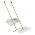 Cuban Style Mop Double Set. Two Wood MOP Frames and Two Mop Cloths ...