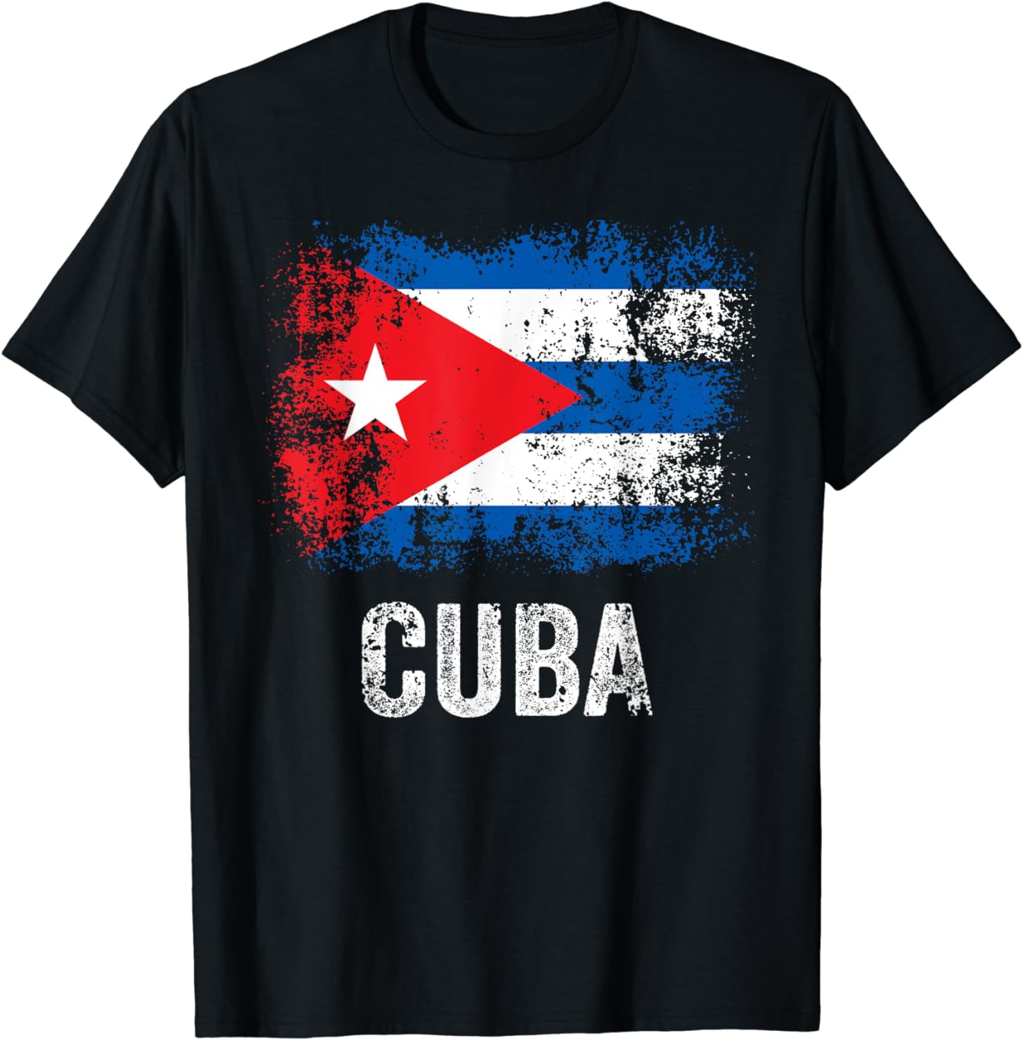 Cuban Vintage Cuba Flag Funny Creative Graphic T-Shirt - Walmart.com