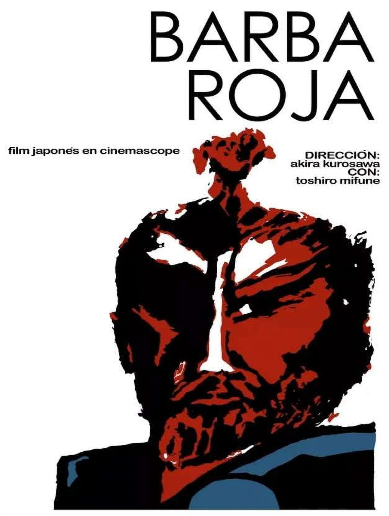 Cuban poster.BARBA ROJA.Akira Kurosawa.Japan art.Decor.Home interior ...