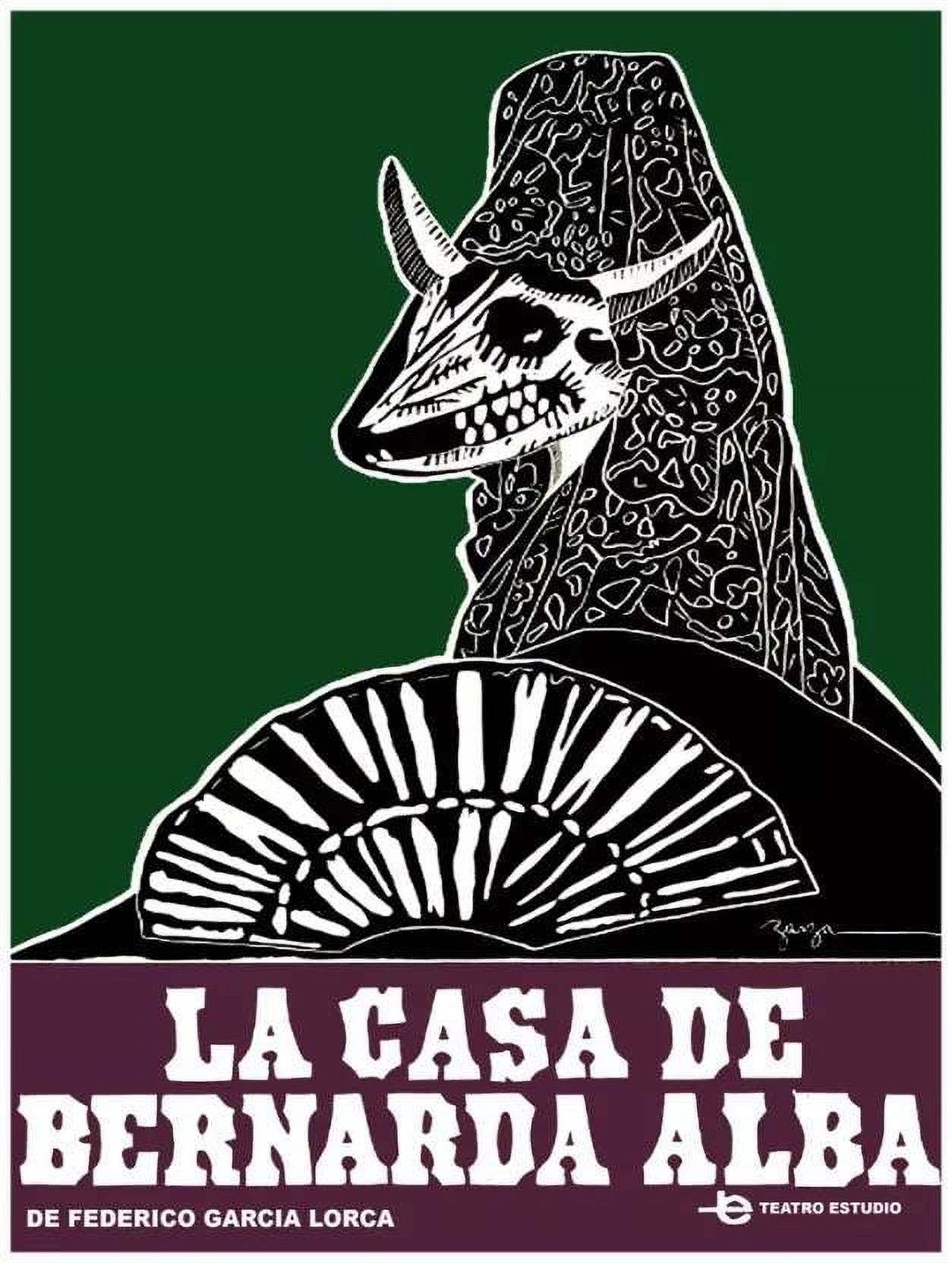 Cuban poster.Bernarda ALBA.Lorca.Art by Zarza.Cow Skull 16 x 24 Inch ...