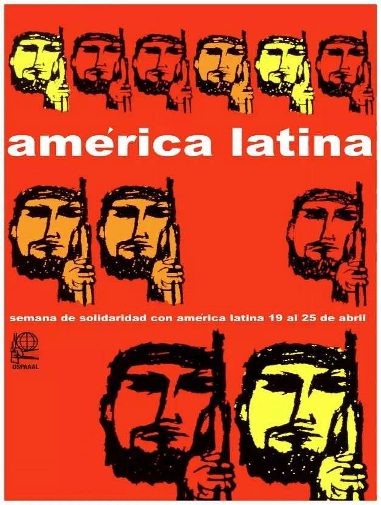 Cuban poster.Latin America in ARMS.Freedom art.Politics 11 x 17 Inch ...