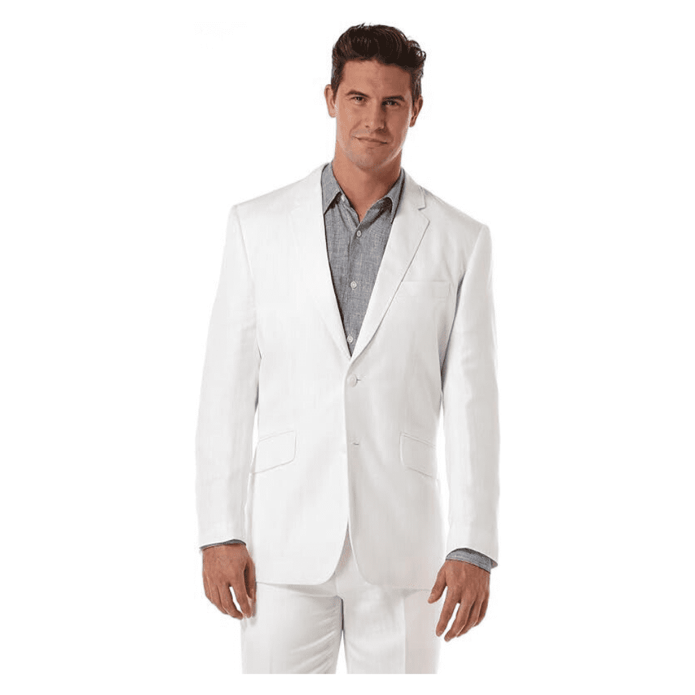 Cubavera Men's Herringbone Suit Jacket,Bright White, S(38) - Walmart.com