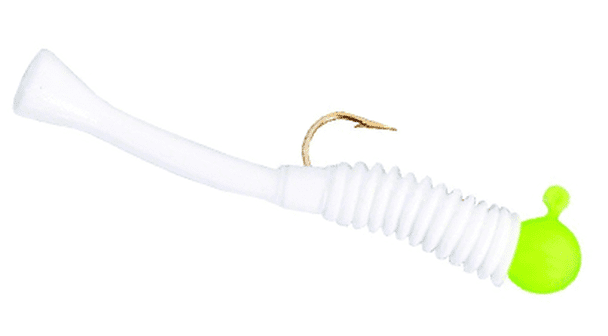Cubby 5012 Mini-Mite Jig, 1 1/2" 1/32 oz, Sz 8 Hook, Green/White 5/Pack ...
