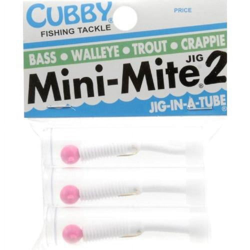 Cubby 8003 Mini-Mite2 Jig 2 1/4" 1/16 oz Size 4 Hook Pink And White ...