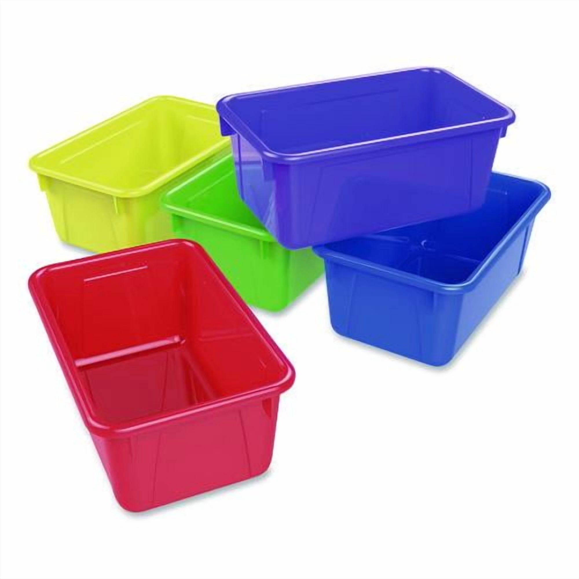 Cubby Bins, 7.8 x 12.2 x 5.1, Assorted Colors, 5/Carton | Bundle of 10 ...