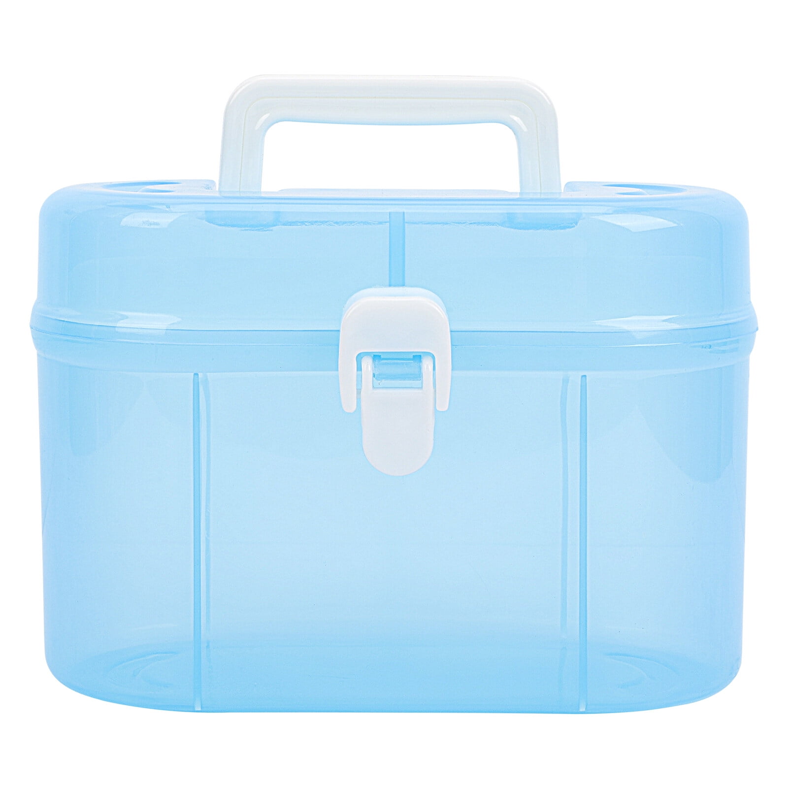 Cubby Double Layer Suitcase Handheld Storage Box Child 17.5x12.5cm Blue ...