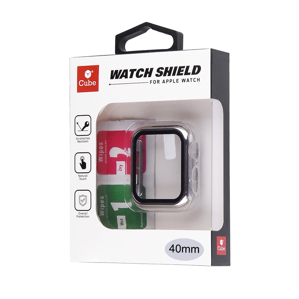 Cube® - Apple Watch 40mm Watch Case - Silver Ultra Guard Full Screen ...