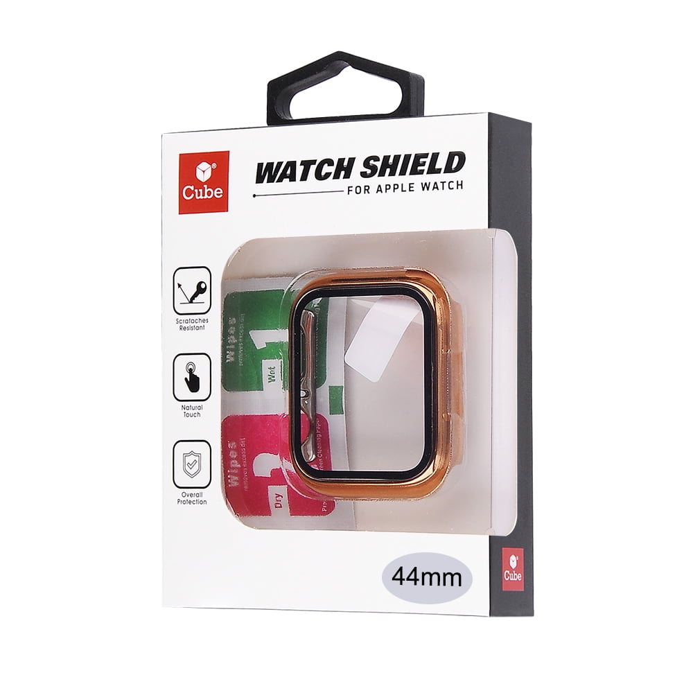 Cube® - Apple Watch 44mm Watch Case - Rose Gold Ultra Guard Full Screen ...