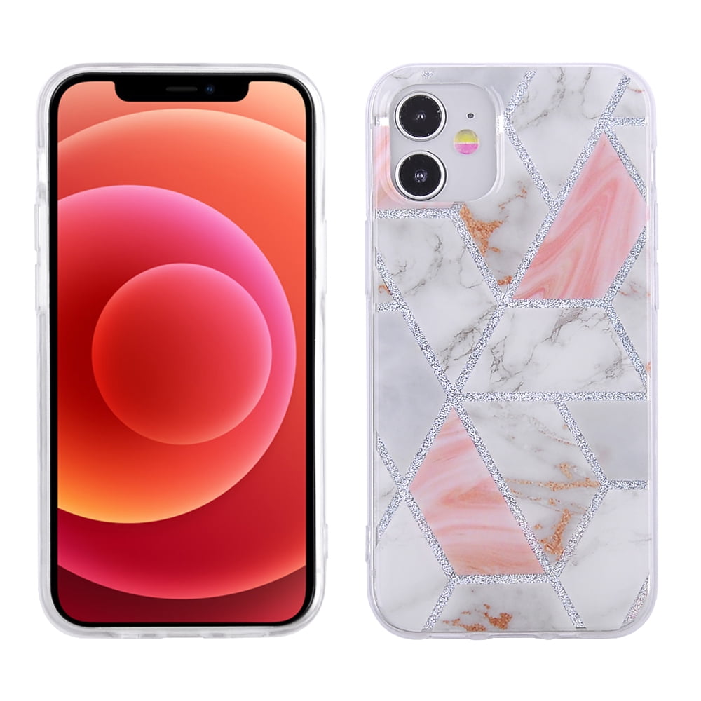 Cube® - Apple iPhone 12 Mini (5.4) - Gray and Pink Smog Wave Marble ...