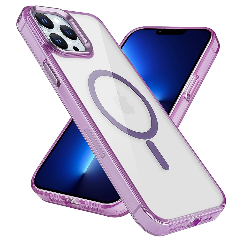 Cube® - Apple iPhone 13 Pro Max (6.7) - Purple Ultra Clear Hard Back PC ...