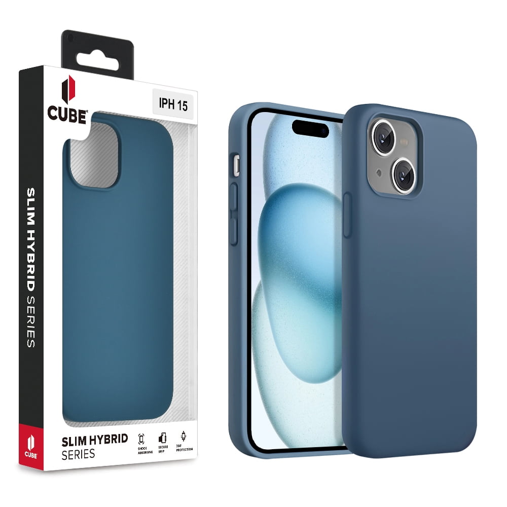 Cube® - Apple iPhone 15 (6.1) - Blue Cobalt Silky Smooth Impact ...