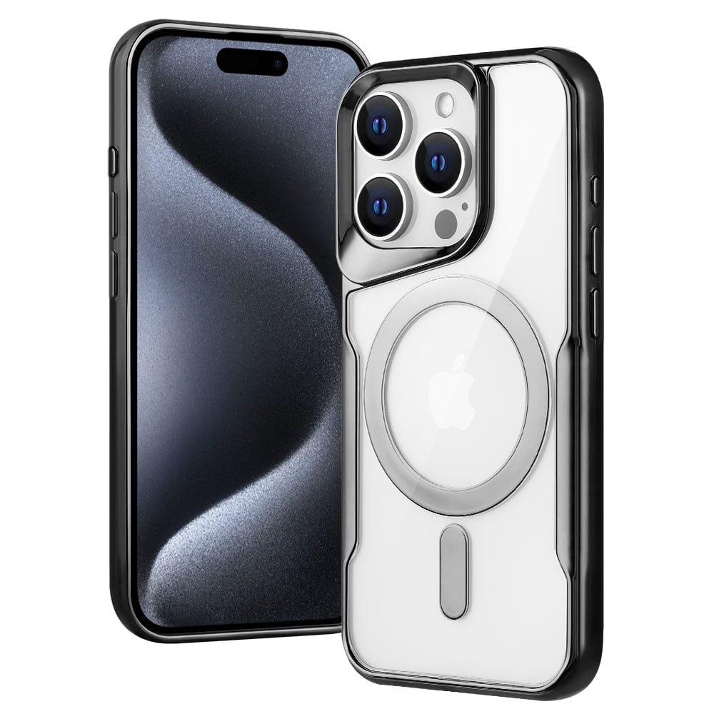 Cube® - Apple iPhone 15 Pro (6.1) - Clear TPU Case with Black ...