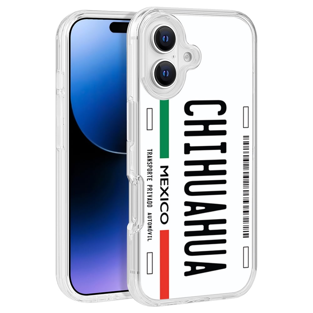 Cube® - Apple iPhone 16 (6.1) - White Chihuahua License Plate Texture ...