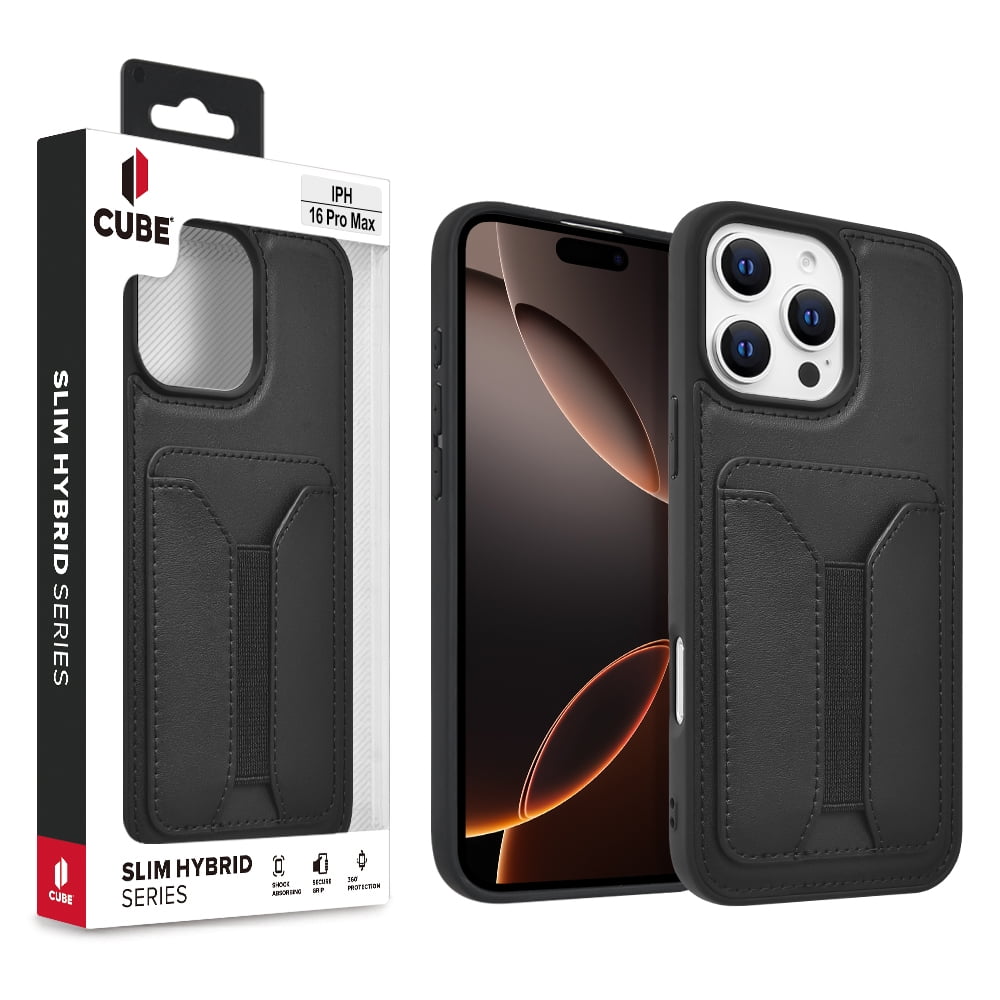 Cube® - Apple iPhone 16 Pro Max (6.9) - Black Shockproof Case with ...