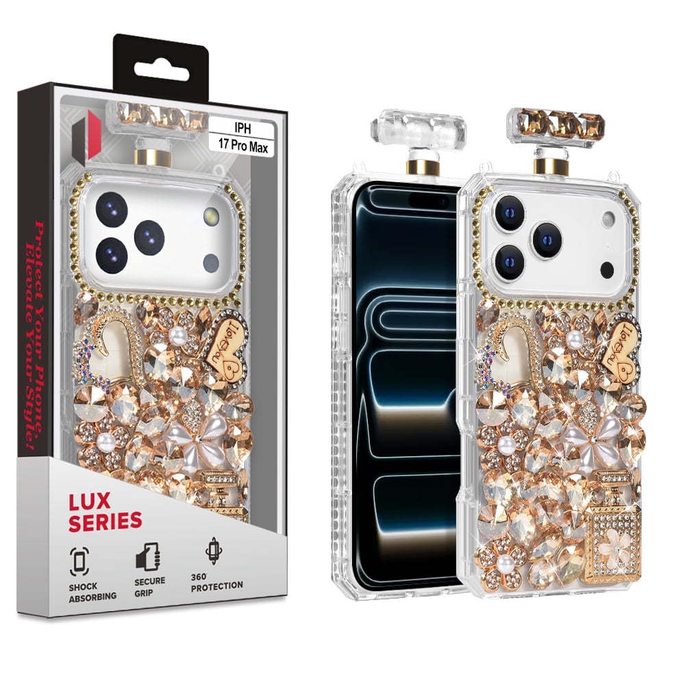 Cube - Apple iPhone 17 ProMax (6.9) - Clear TPU Perfume Bottle Shape ...