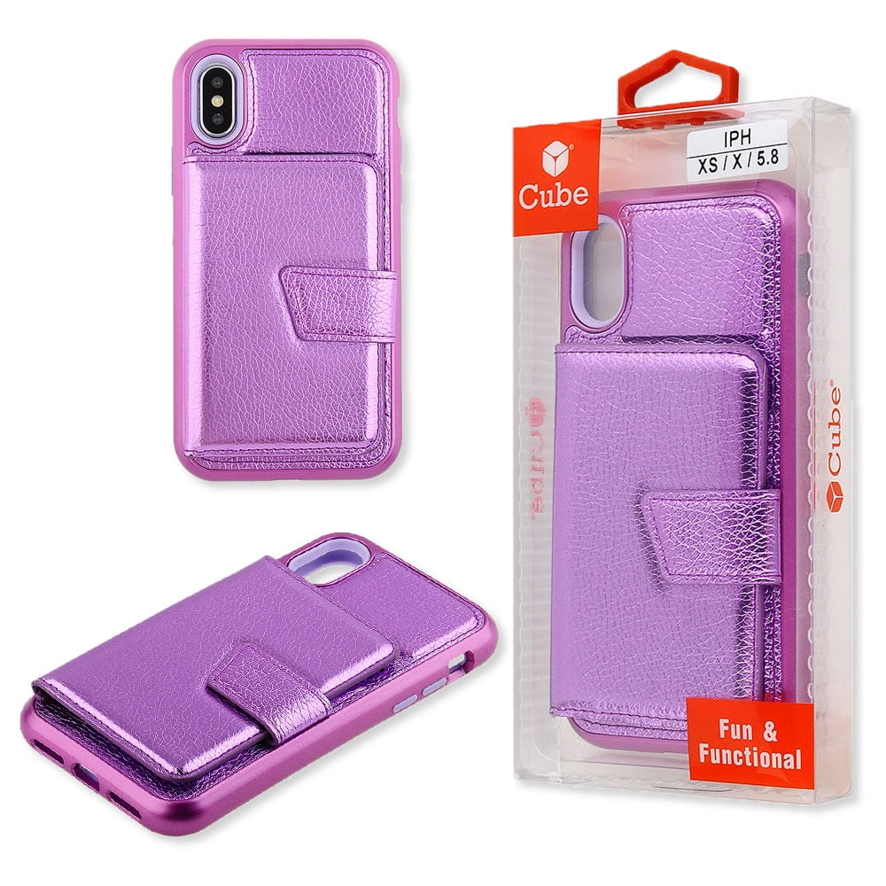 Cube® - Apple iPhone X / iPhone Xs - Purple Colored Hard Plastic with ...