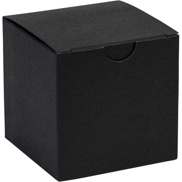 Cube Black Gift Tuck Top Boxes 36 Pack 3X3X3 - Walmart.com