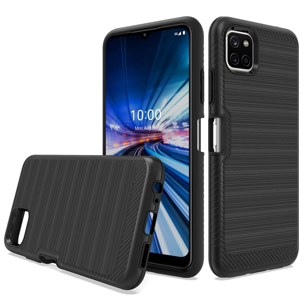 Cube® - Boost Celero 5G - Carbon Texture Black Hard PC Back with Soft ...