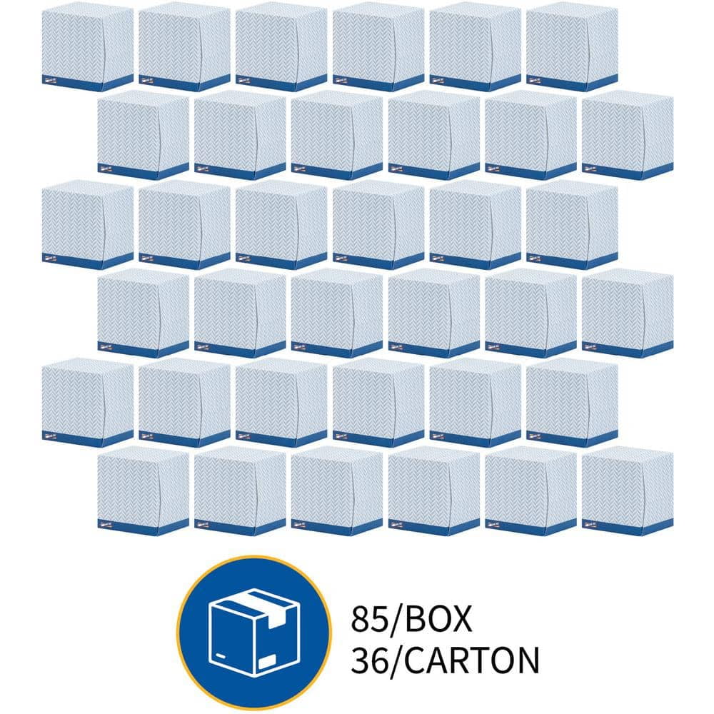 Cube Box 2-Ply Facial Tissue (85 Sheets per Box, 36 Boxes per Case ...