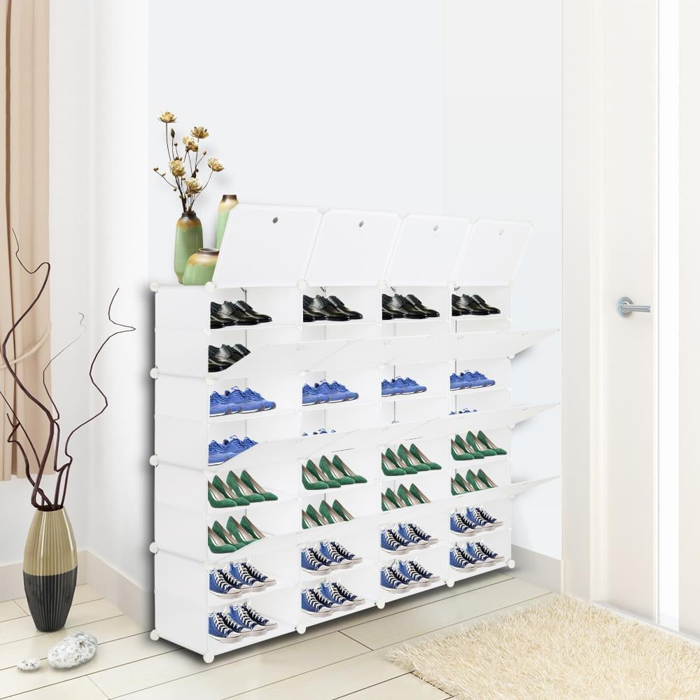 Cube DIY Stackable Indoor Home Entryway Corridor Storage Organizer ...