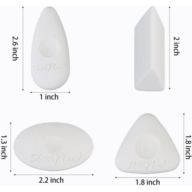 Cube Eraser Pencil Eraser Vinyl White Eraser(16 Pack) Artist Eraser ...