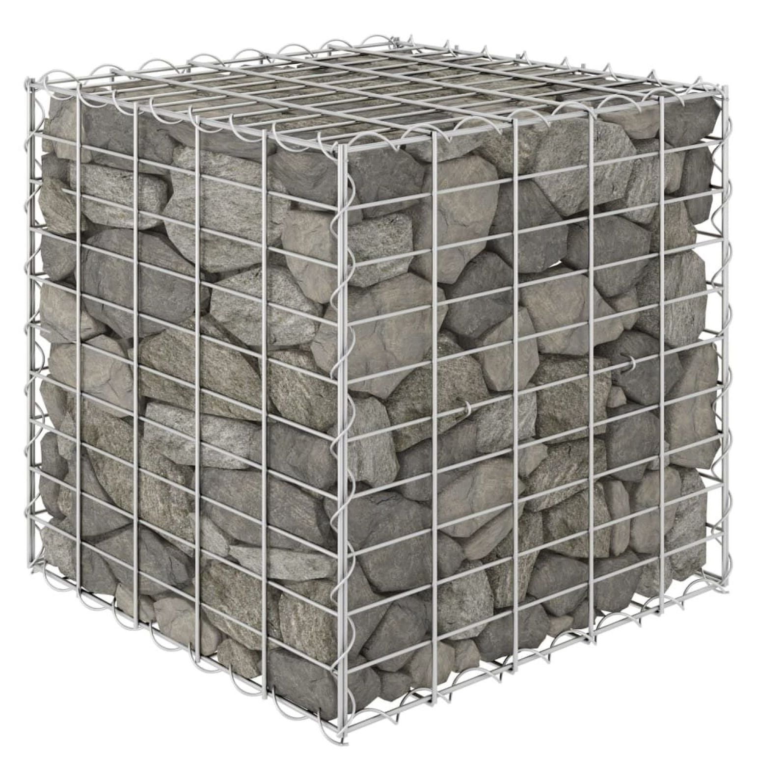Cube Gabion Raised Bed Steel Wire 19.7"x19.7"x19.7" Silver - Walmart.com