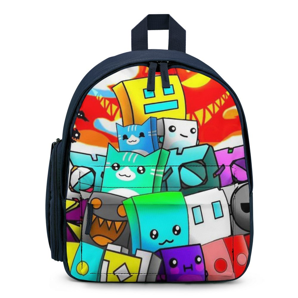 Cube Geometry Dash Schoolbag Backpack Bookbag Lightweight Daypack ...