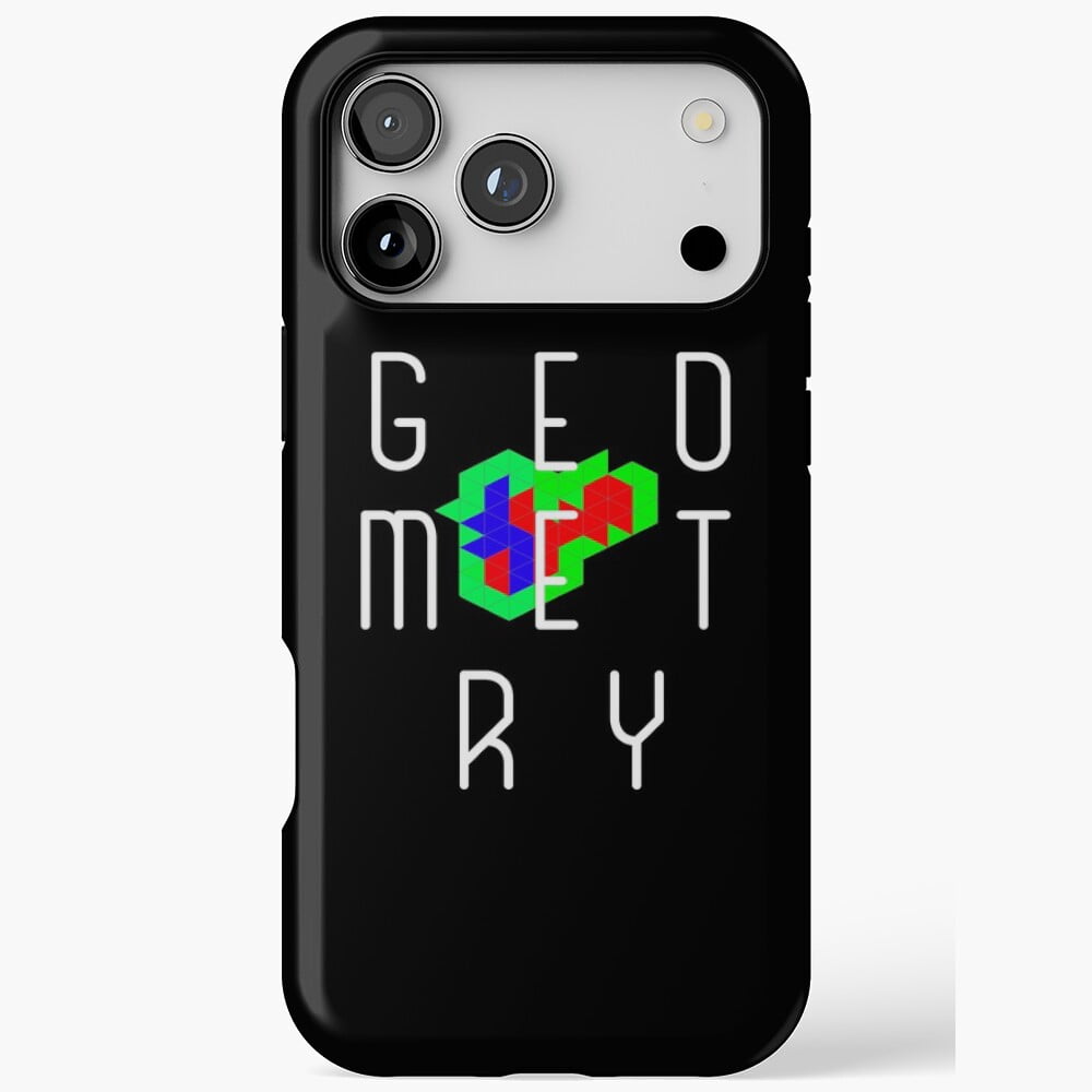 Cube Geometry Illusion Art Phone Case for iPhone 11 12 13 14 15 16 17 ...