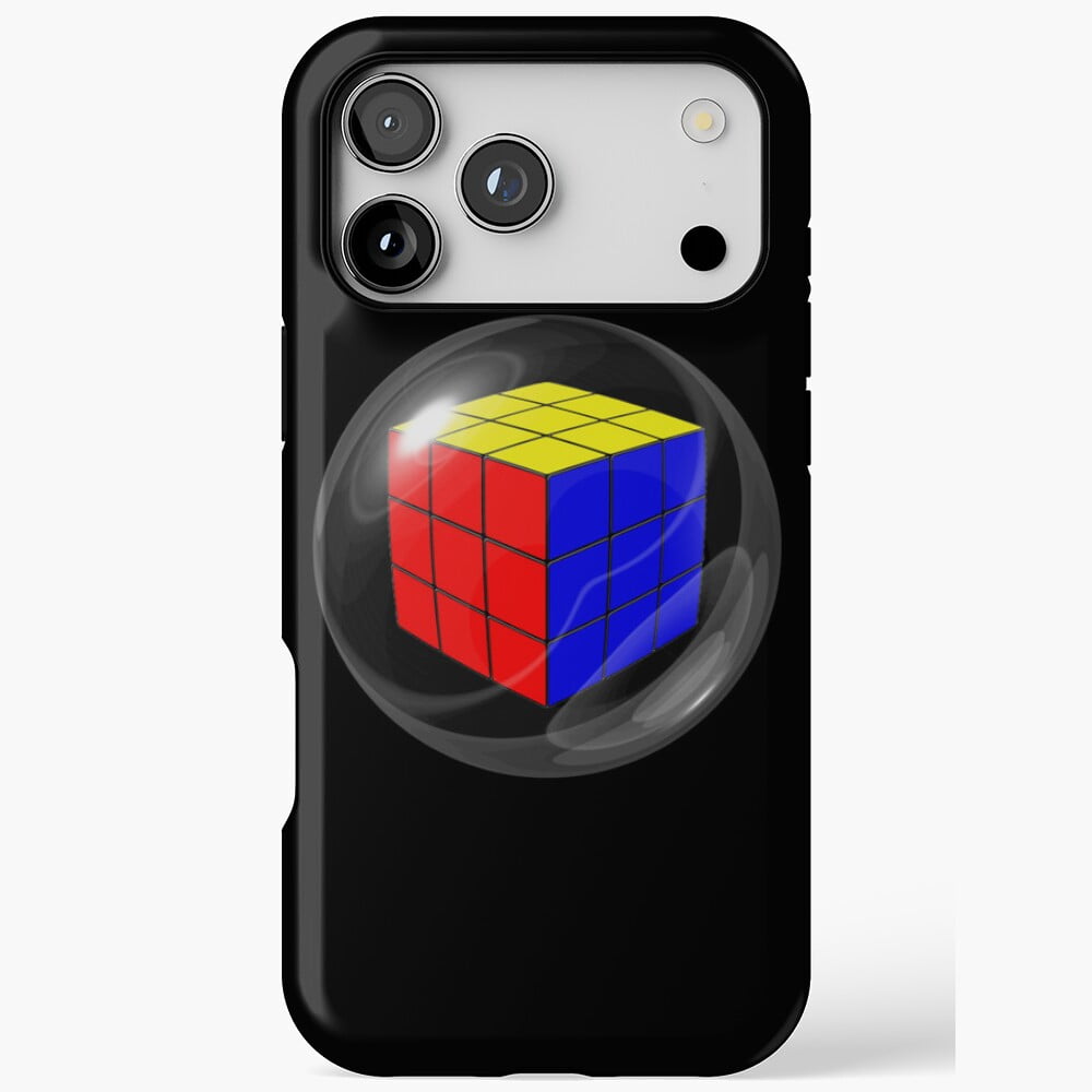 Cube In Light Glass Ball Art Phone Case for iPhone 11 12 13 14 15 16 17 ...
