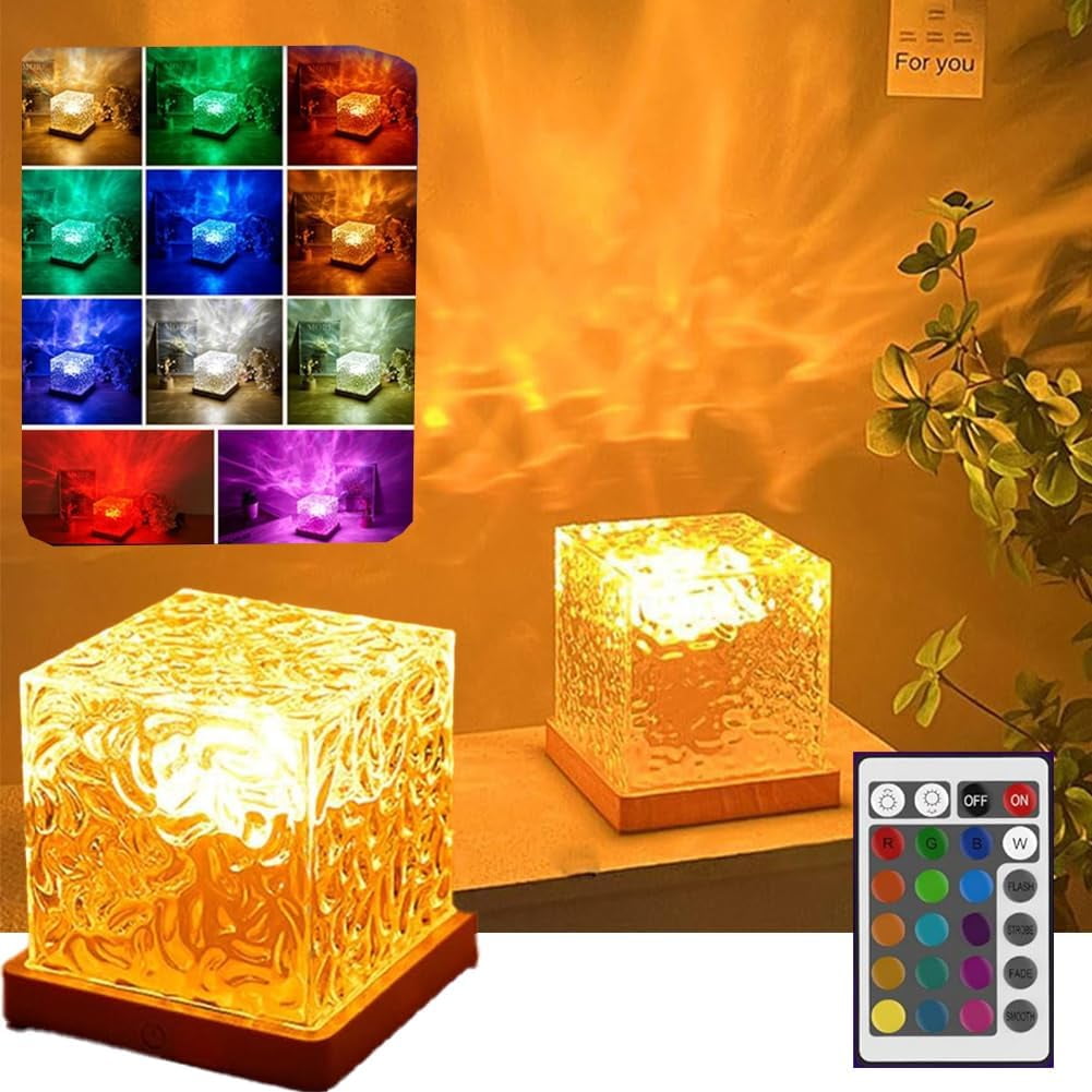 Cube Lamp, Northern Lights Cube, 16 Color Halosphere Lamp, Ocean Wave ...