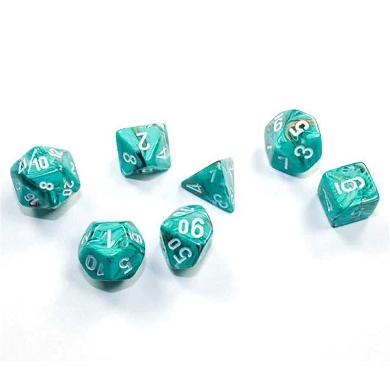 Cube Mini MBL Dice, Oxi-Copper & White - Set of 7 - Walmart.com